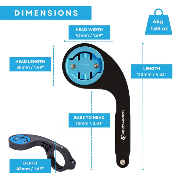 Wahoo Computer Mount | Handlebar GPS Mount | VeloChampion